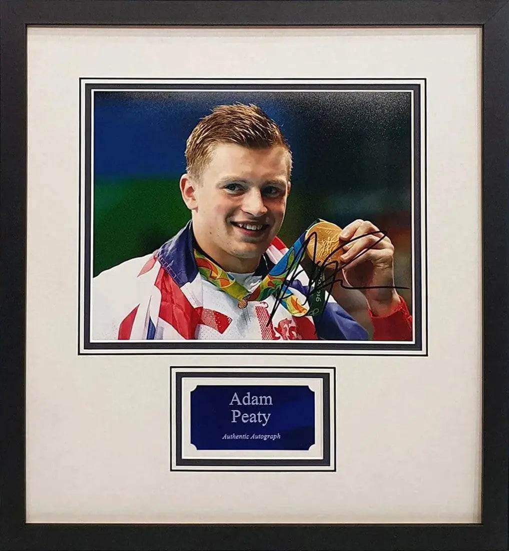 Adam Peaty Signed Photo Framed - Darling Picture Framing
