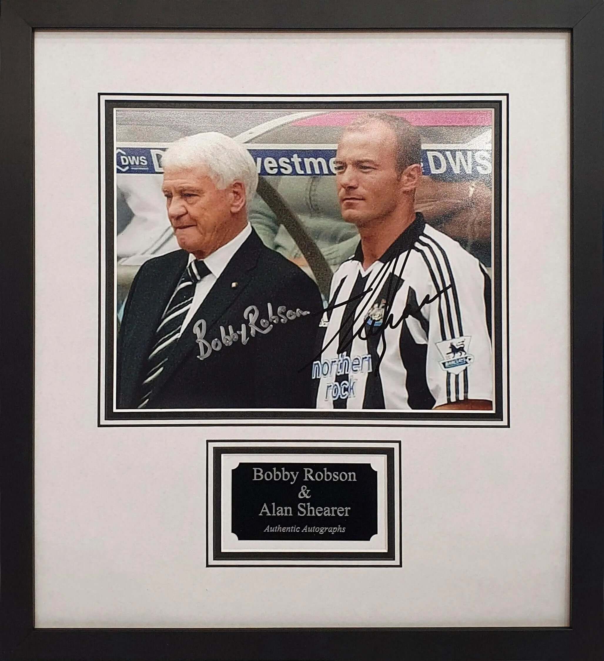Bobby Robson & Alan Shearer Signed Newcastle United Photo – Darling ...