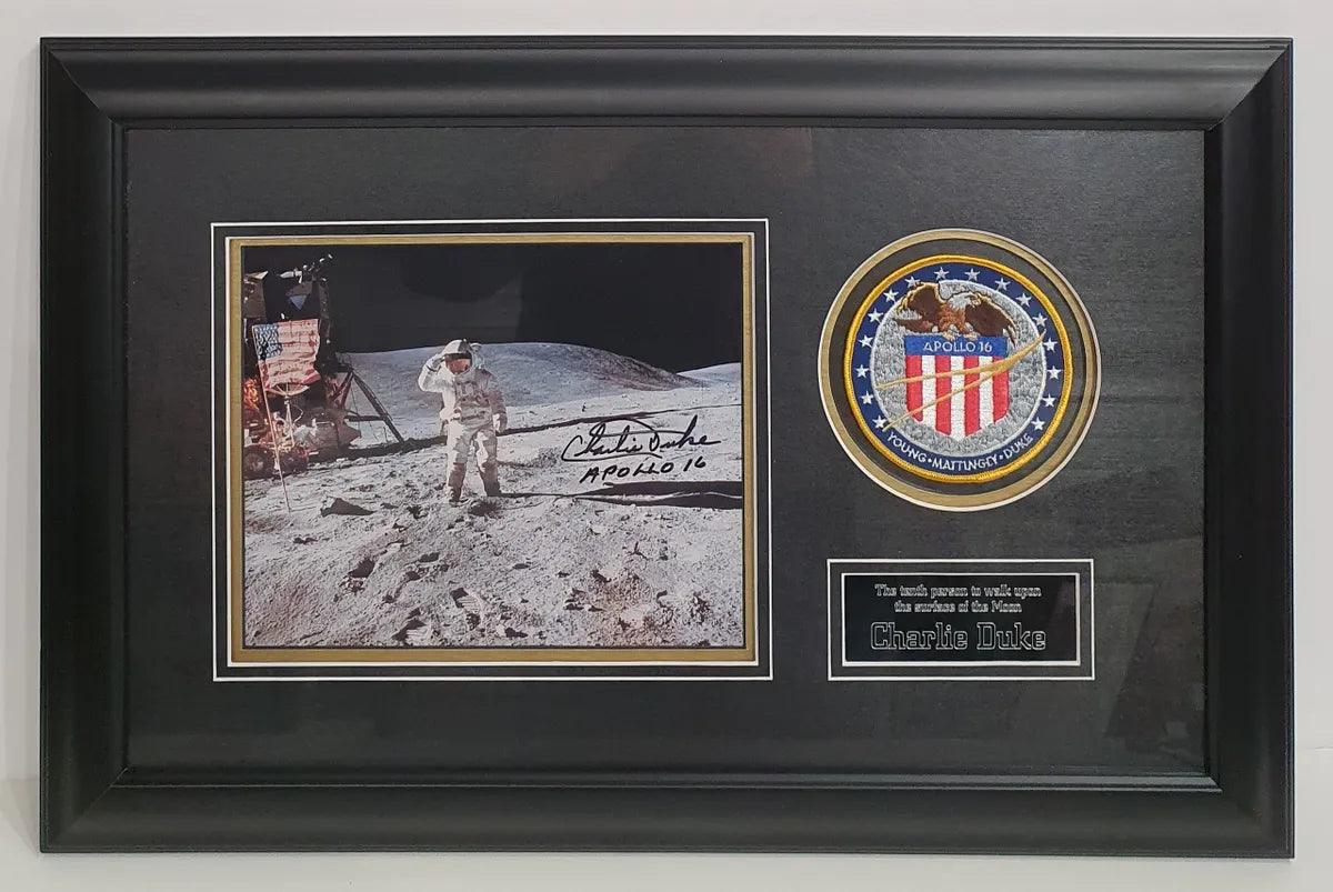 Charlie Duke Signed Apollo 16 Photo Framed. – Darling Picture Framing