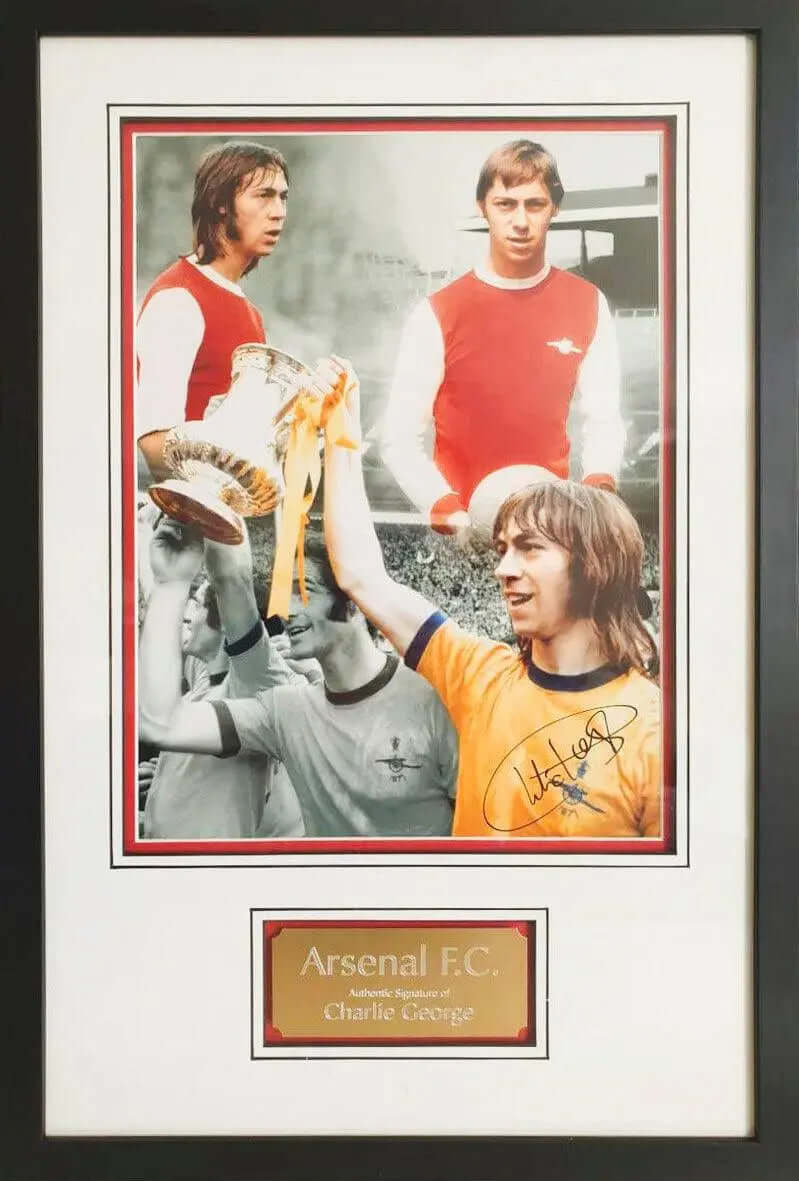 Charlie George Signed Arsenal Photo - Framed with COA – Darling Picture ...