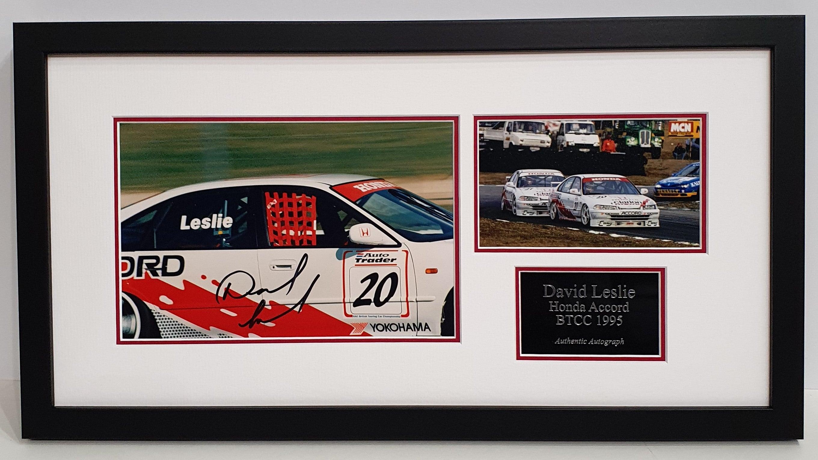 David Leslie Signed BTCC Honda Photo Framed. – Darling Picture Framing