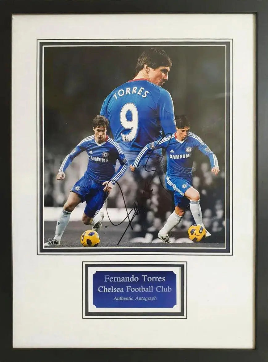Fernando Torres Signed Chelsea Photo - Framed with COA – Darling ...
