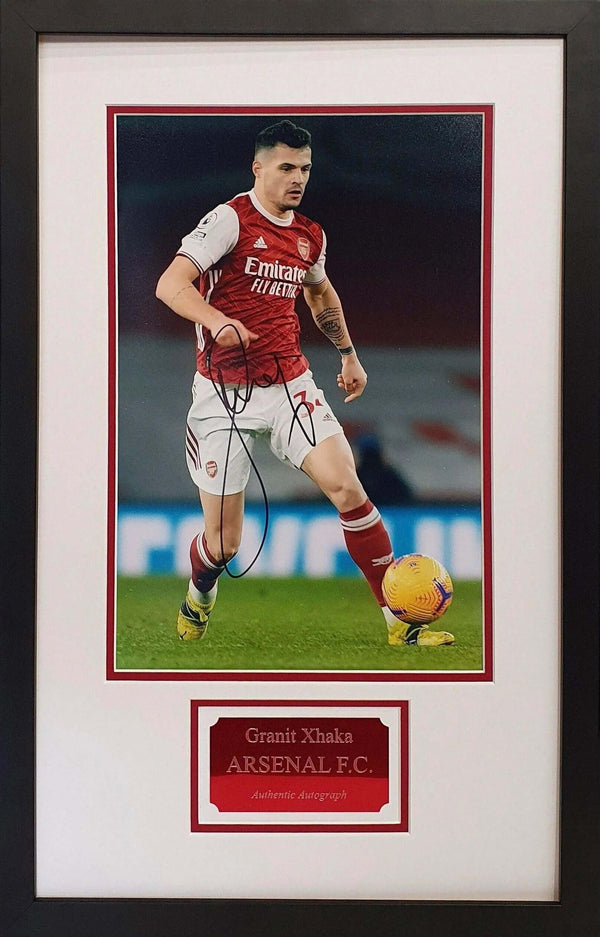 Granit Xhaka Signed Arsenal Photo - Darling Picture Framing