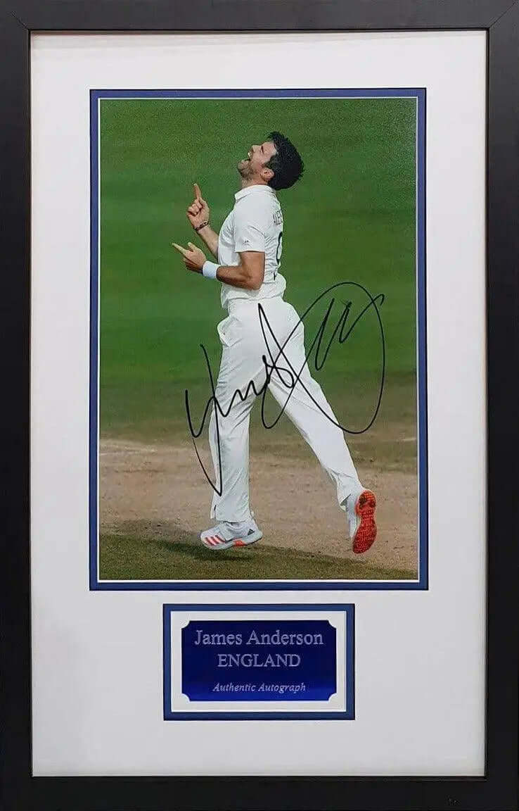 James Anderson Signed England Cricket Photo Framed with COA – Darling ...