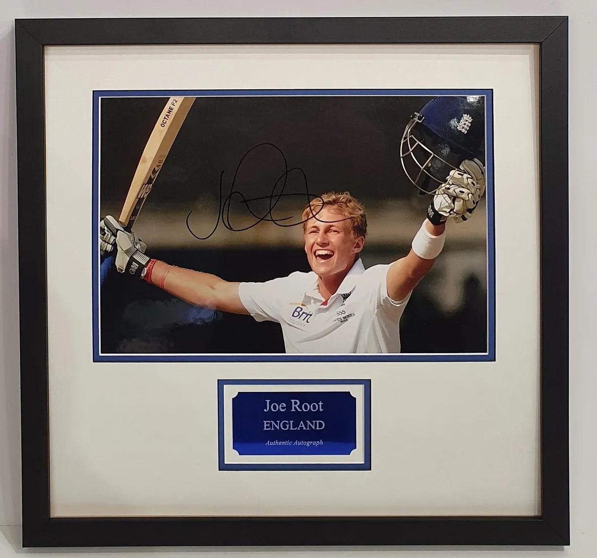 Joe Root Signed & Framed England Photo. – Darling Picture Framing