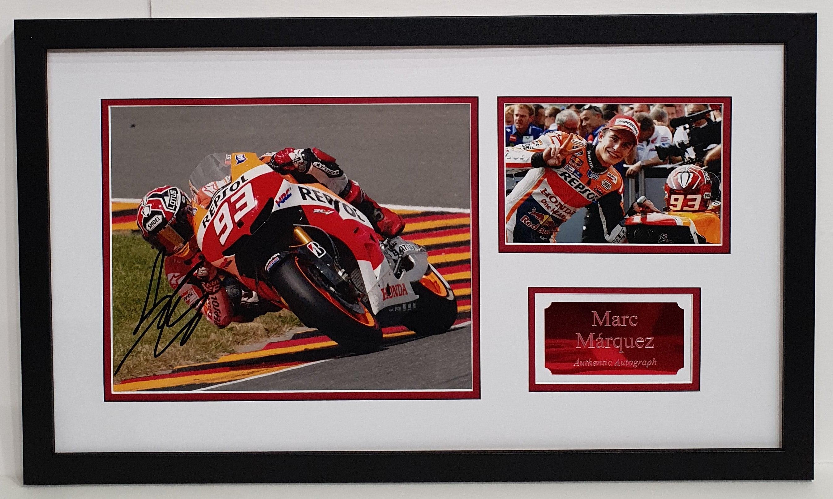 Marc Marquez Signed MotoGP Photo Framed. – Darling Picture Framing