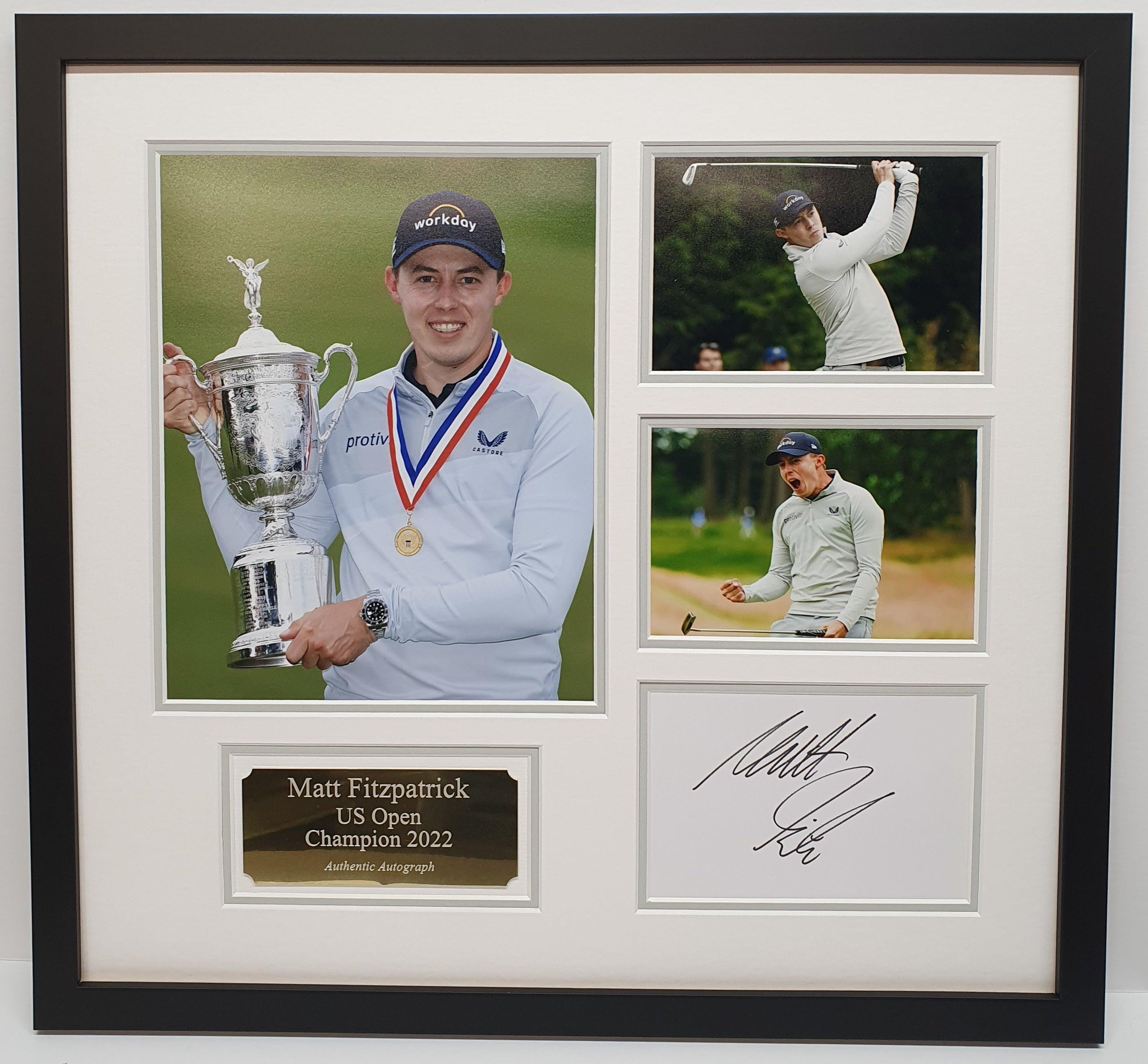 Matt Fitzpatrick Signed Card & Photo Presentation – Darling Picture Framing
