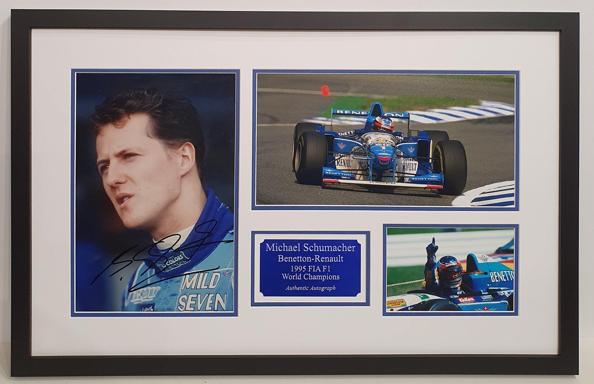 Michael Schumacher Signed Photo Framed. Genuine Hand Signed Autograph ...
