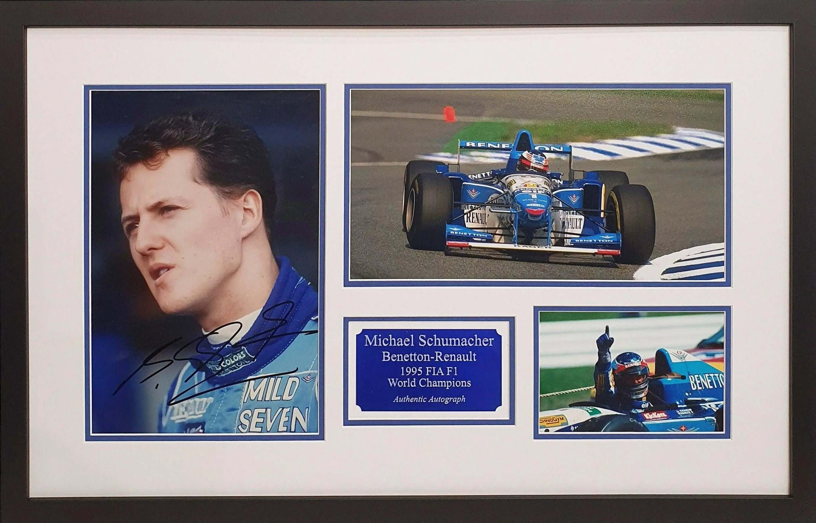Michael Schumacher Signed Photo Framed. Genuine Hand Signed Autograph ...