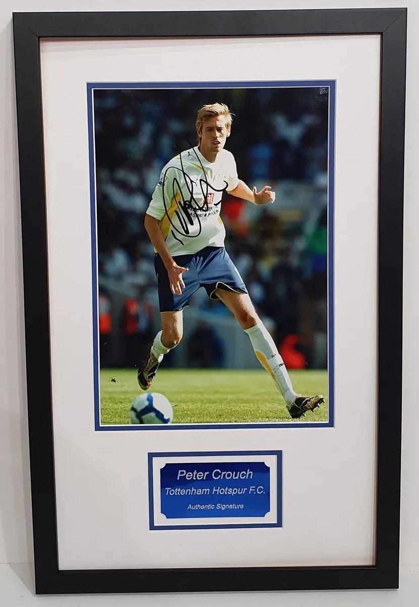 Peter Crouch Signed Spurs Photo Framed. – Darling Picture Framing