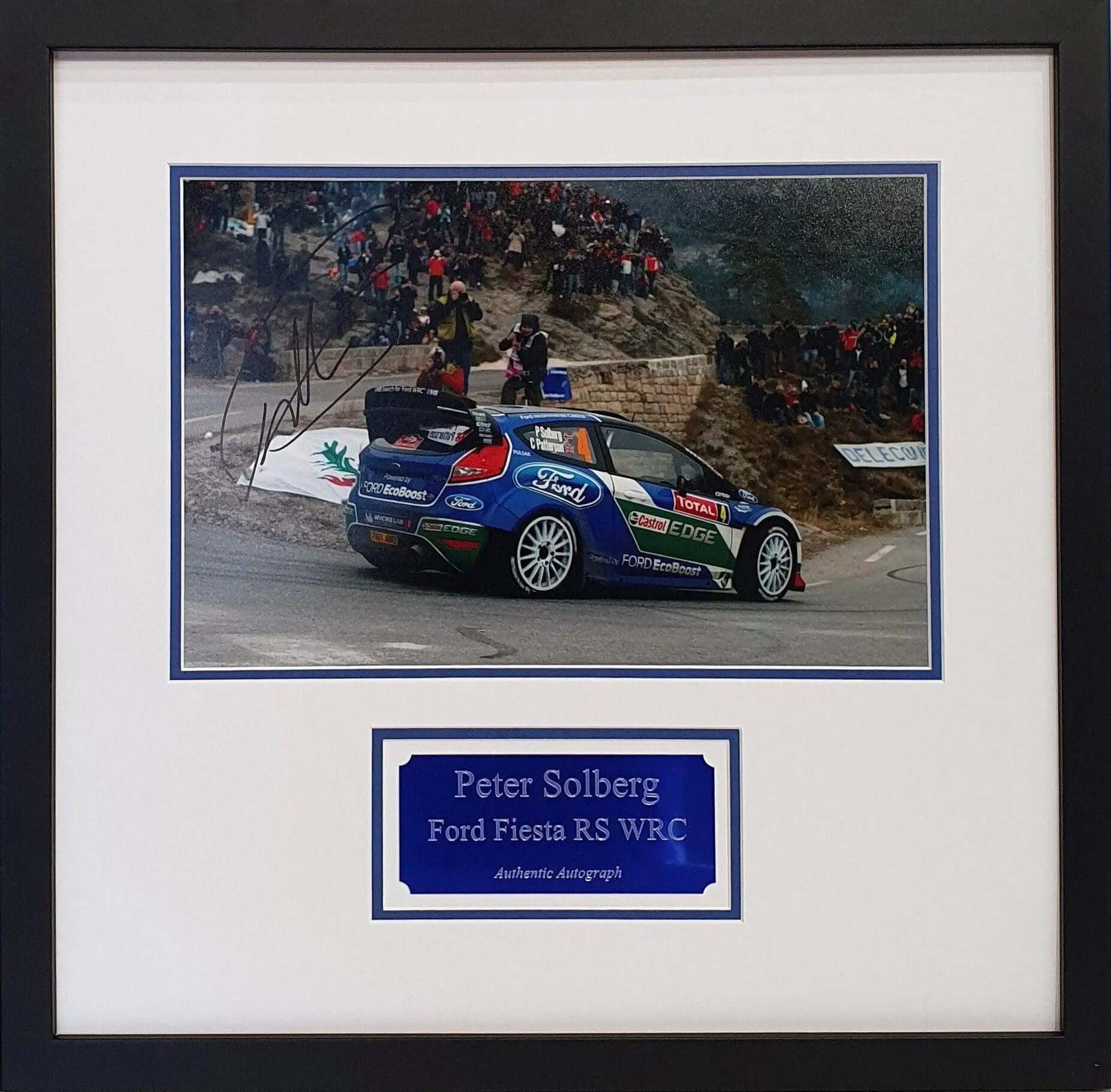 Petter Solberg Signed Ford Fiesta RS WRC Photo - Framed with COA ...