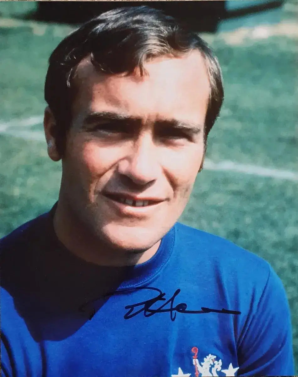 Ron "Chopper" Harris Signed Chelsea Photo. – Darling Picture Framing